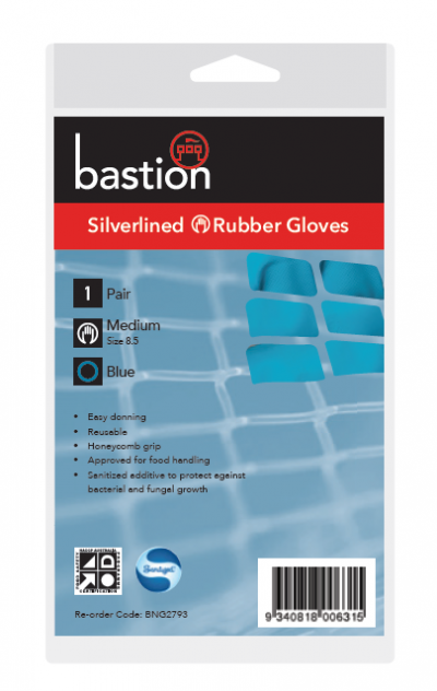 Bastion Pink Silverlined Rubber Gloves - Xtreme Products